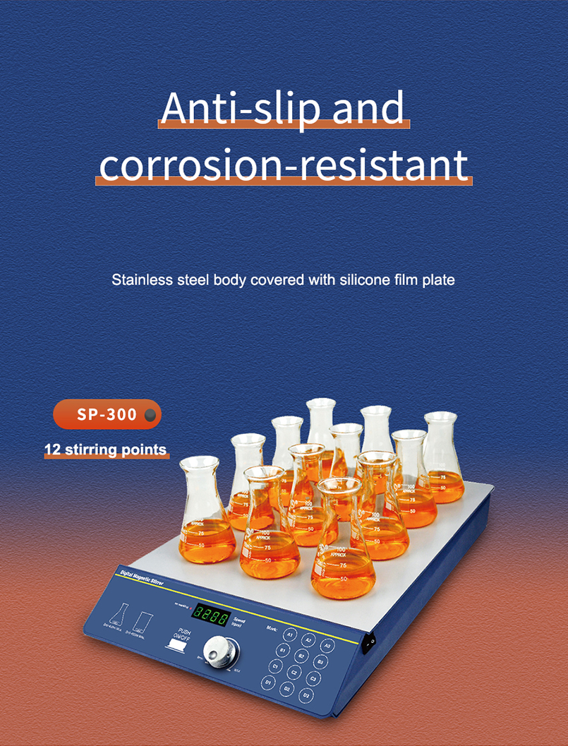 SP-100 Multi-Positon Magnetic Stirrer