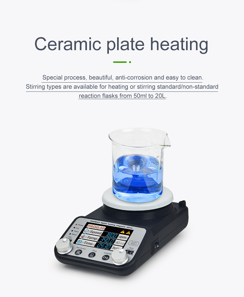 TP-350+ Magnetic intelligent color display heating stirrer